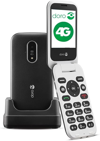 Doro 6820 Black and White Unlocked Mobile Phone Single sim – J7 STORE